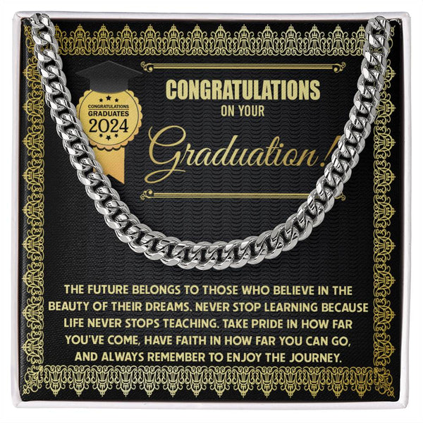 Happy Graduation, The Future - Cuban Link Chain – Golden Value SG